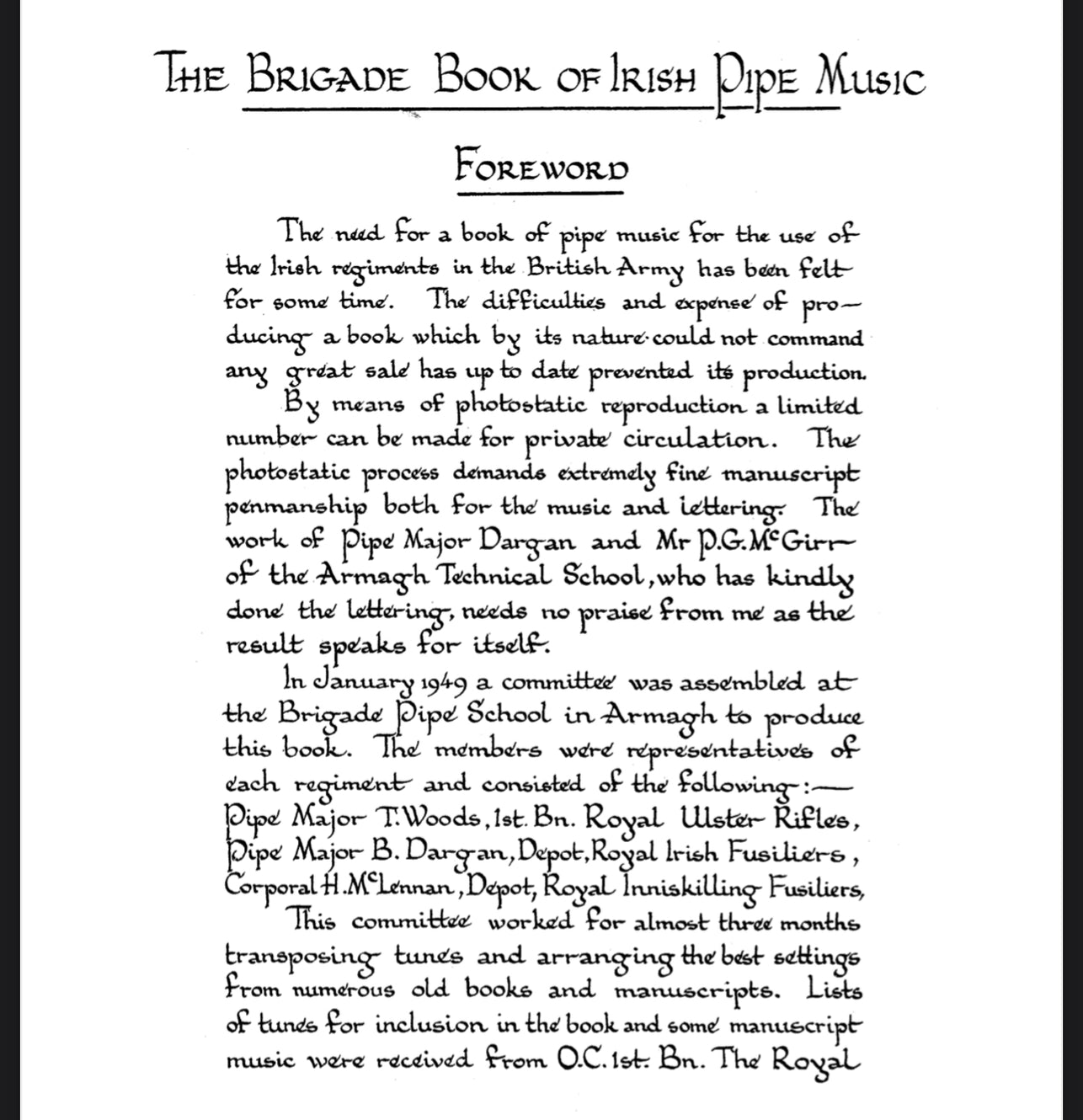 DIGITAL COPY - The Brigade Book of Irish Pipe Music — Irish Piping